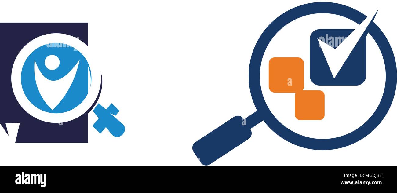 Searching Verify Document Set Stock Vector Image & Art - Alamy