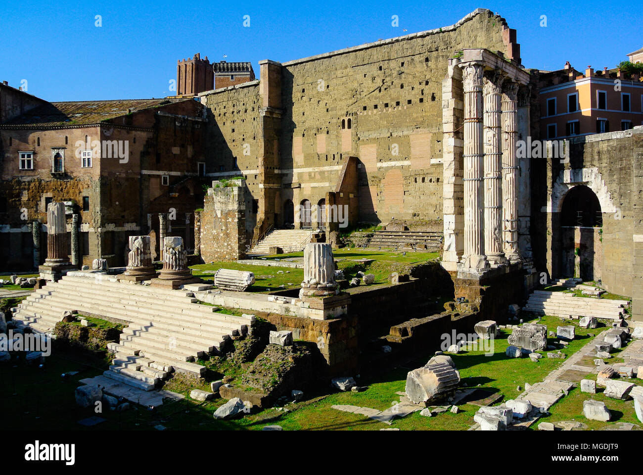 Rome and augustus temple hi-res stock photography and images - Alamy