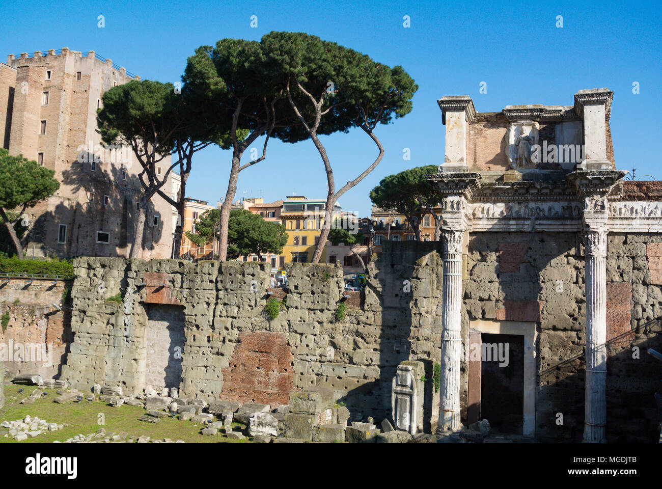 The Colonnacce, Forum of Nerva, Rome, Italy Stock Photo - Alamy