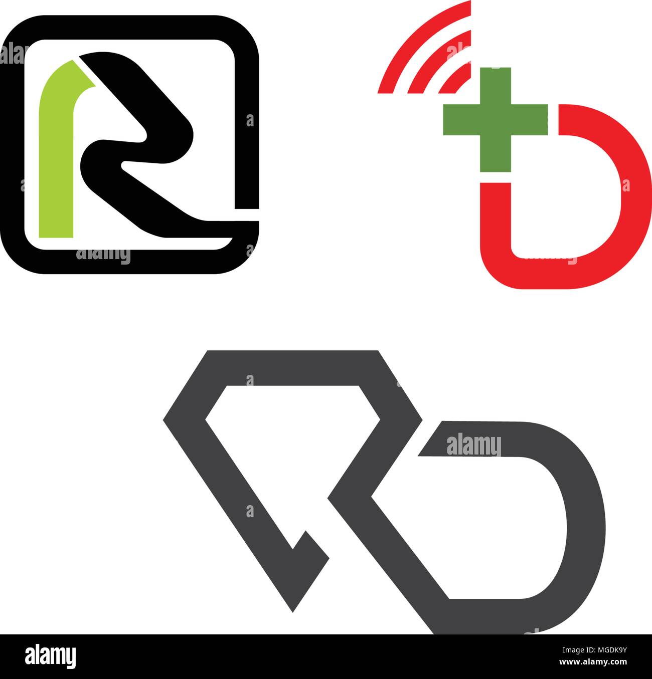 Logotype Modern Template Set Stock Vector Image & Art - Alamy