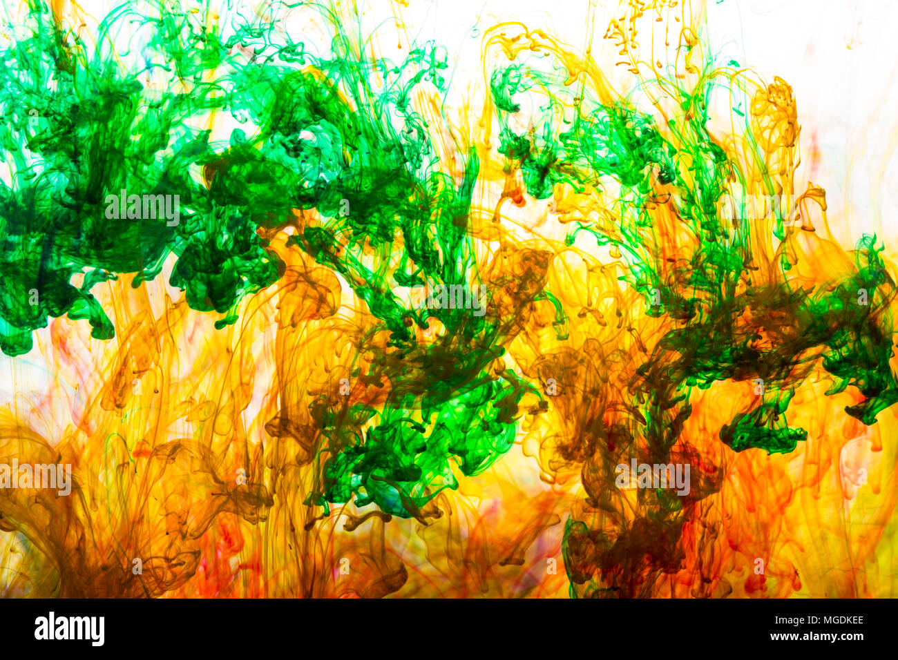 Acrylic colors and ink in water. Abstract background Stock Photo - Alamy