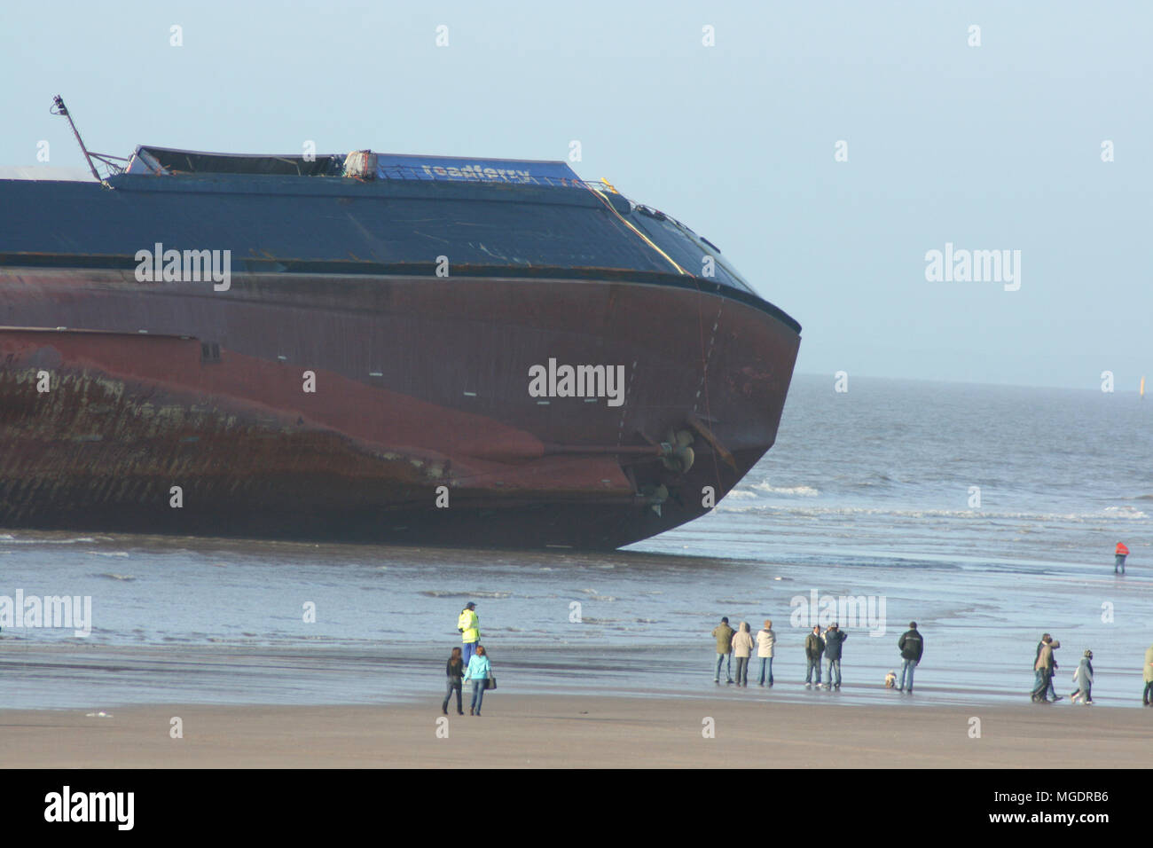 Riverdance Irish ferry beached at Blackpool UK Stock Photo - Alamy
