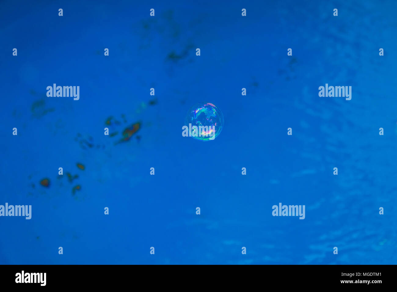 Soap bubbles fly in the swimming pool Stock Photo - Alamy