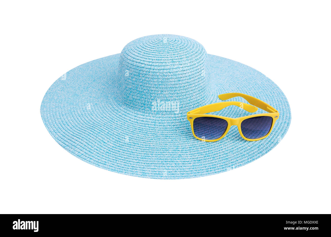 On beach hat sunglasses Cut Out Stock Images & Pictures - Alamy