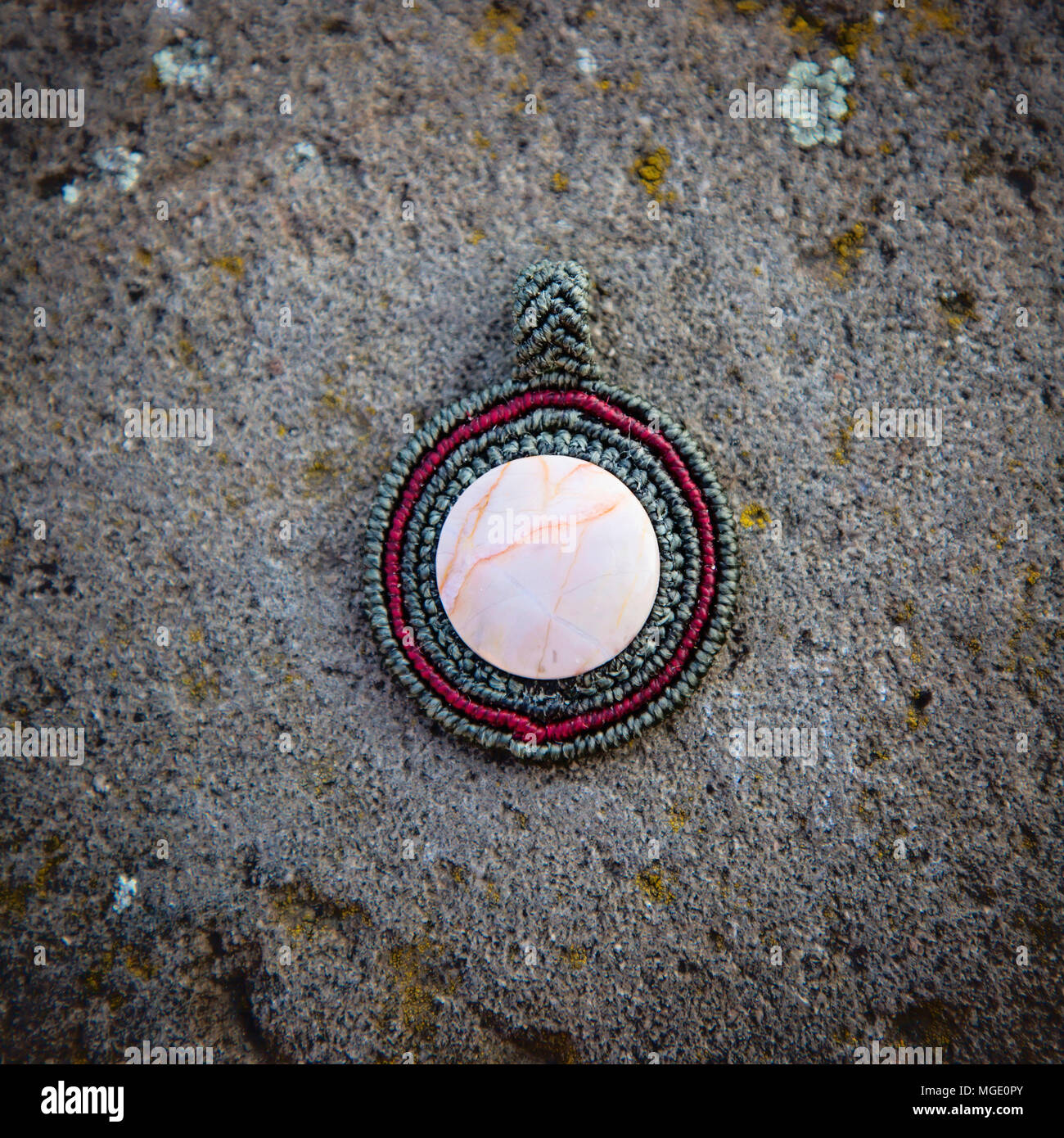 Handmade natural stone necklace hi-res stock photography and images - Alamy
