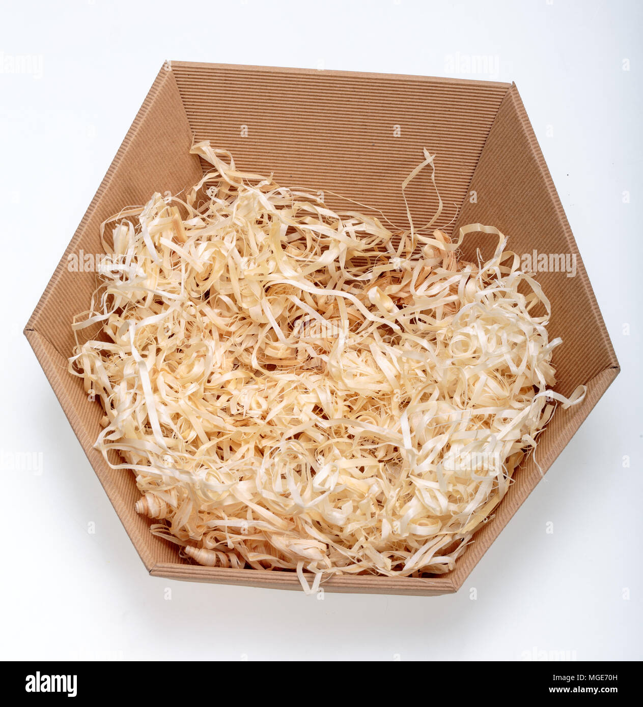 Empty cardboard box isolated on white background Stock Photo - Alamy