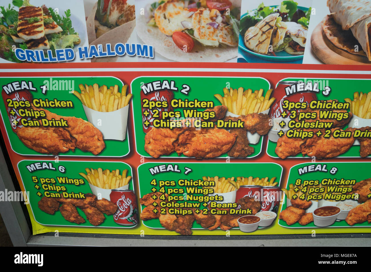 Fried chicken and kebab fast food restaurant in Hoxton, London,England ...