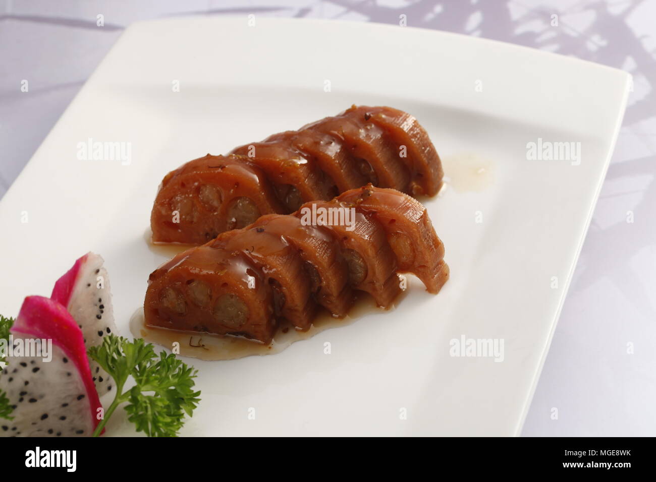 lotus root with sticky rice Stock Photo - Alamy