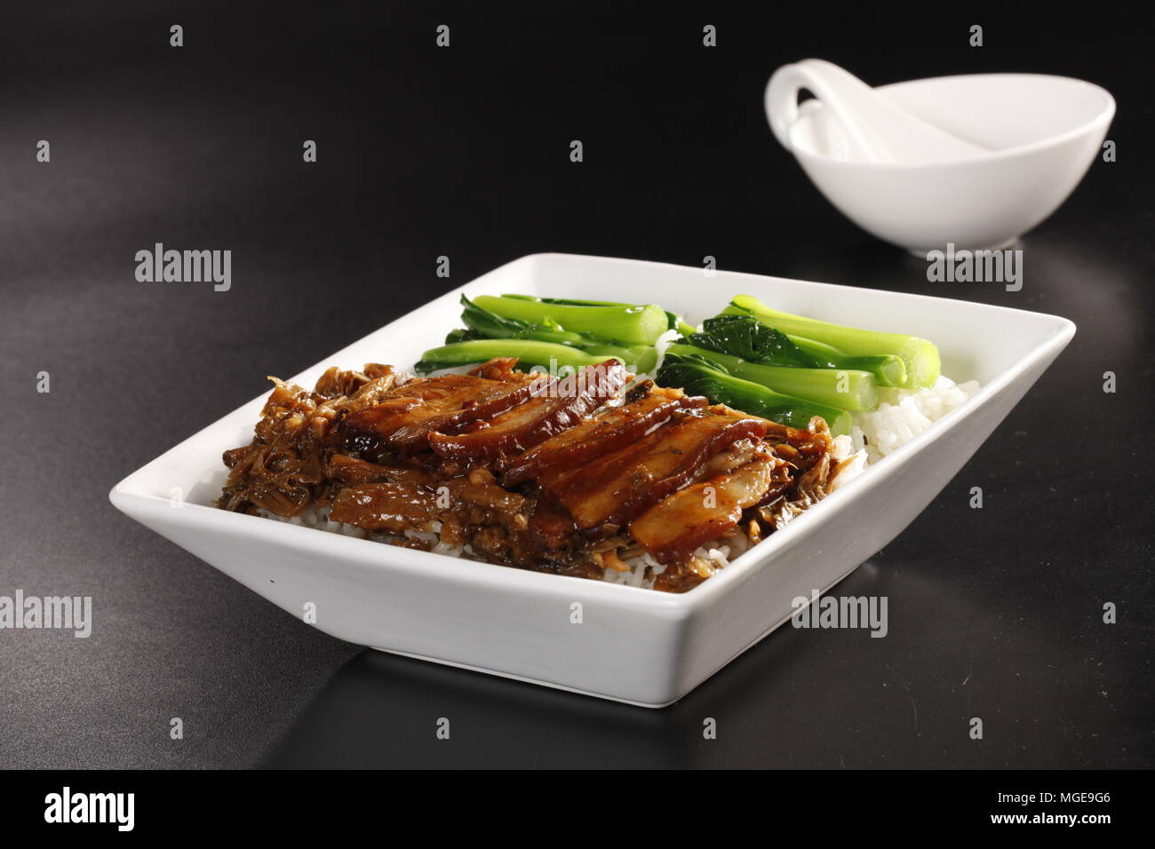 braised pork over rice Stock Photo - Alamy