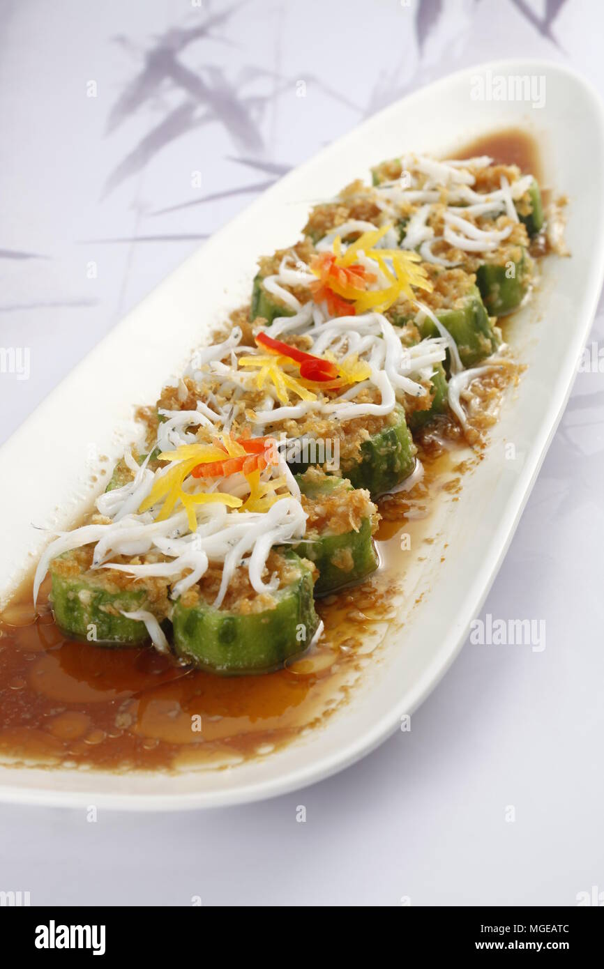 scallop and luffa Stock Photo - Alamy
