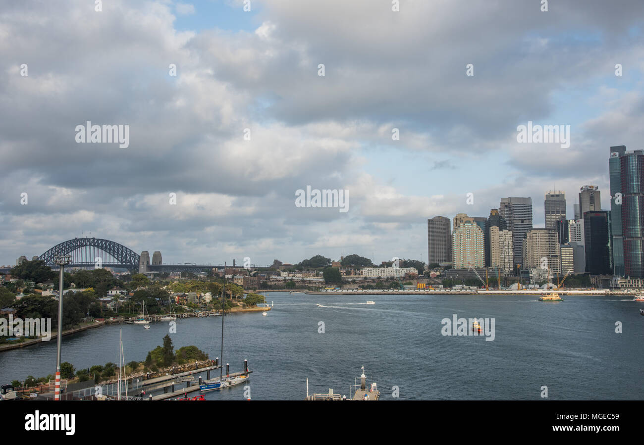 Sydney harbour bridge lookout pylon hi-res stock photography and images ...