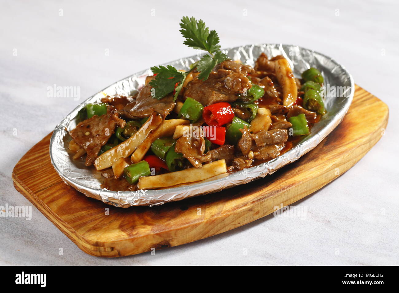 bamboo with beef Stock Photo - Alamy