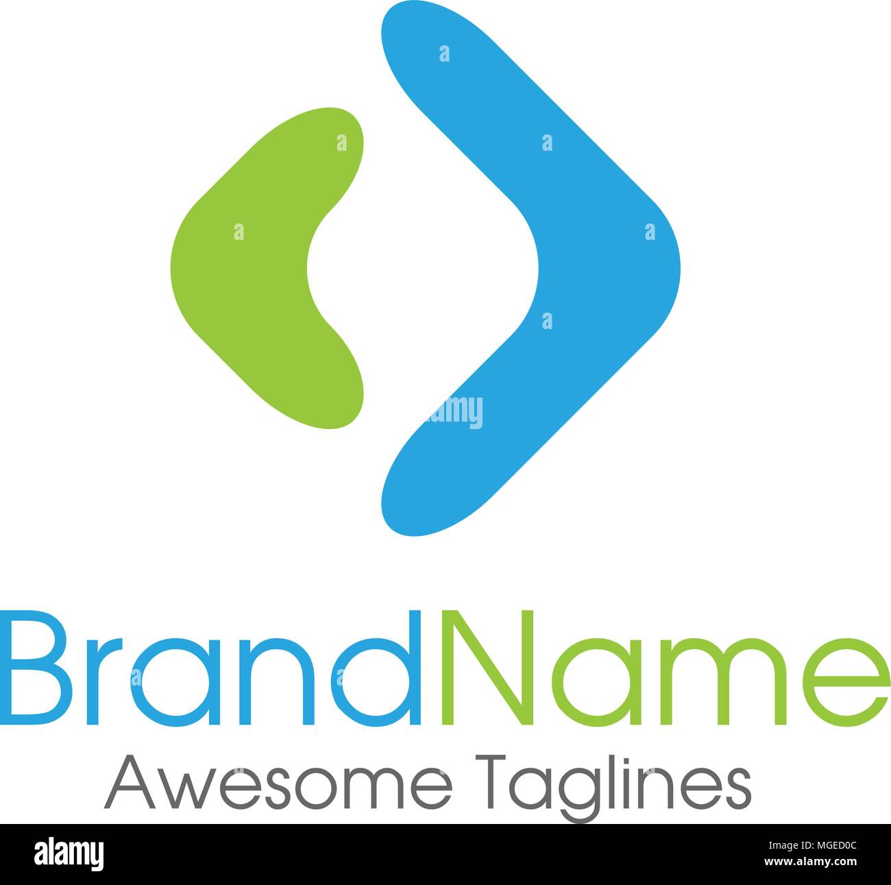 Arrow abstract logo vector template, two Arrow shape logo vector Stock ...