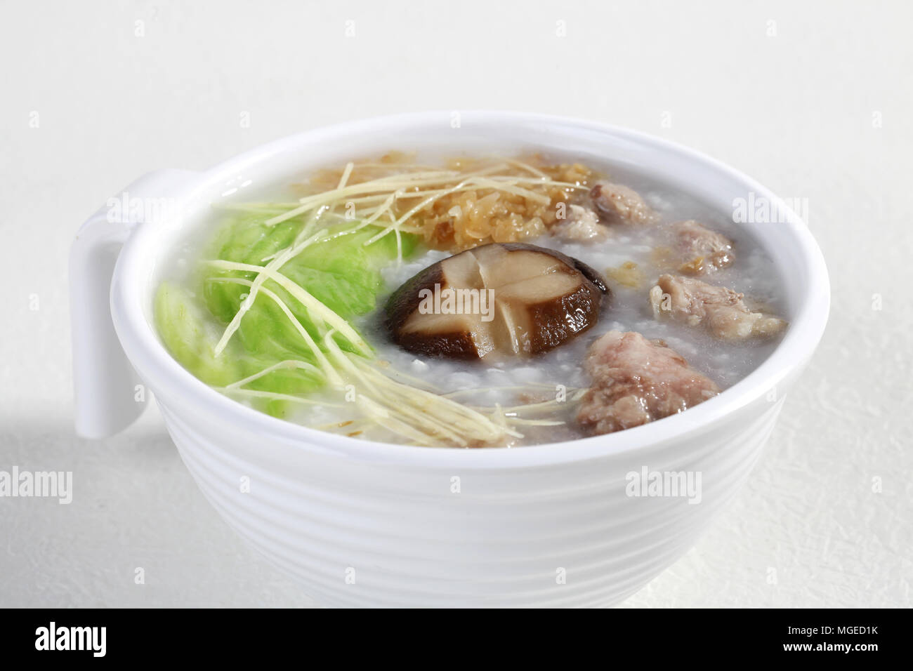 salted pork congee Stock Photo - Alamy