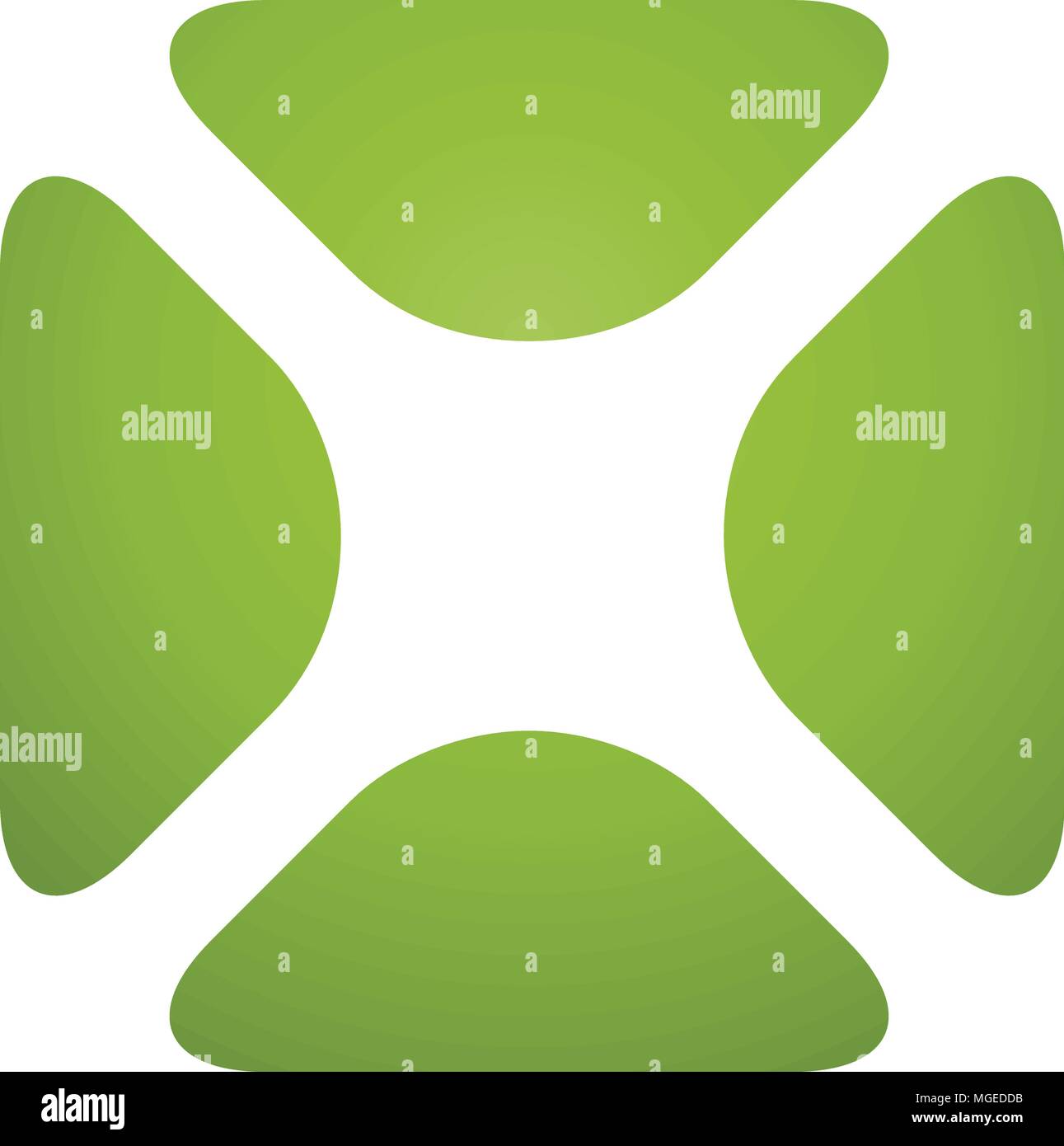 abstract square logo and circle on center vector, tech square icon ...