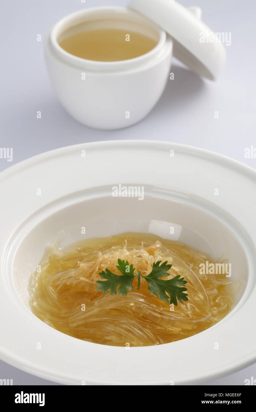 Shark fin soup bowl hi-res stock photography and images - Alamy