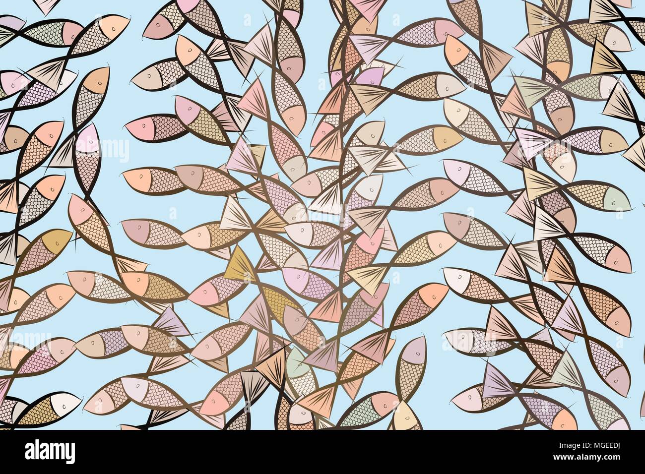 Illustrations of fish. Good for web page, wallpaper, graphic design ...