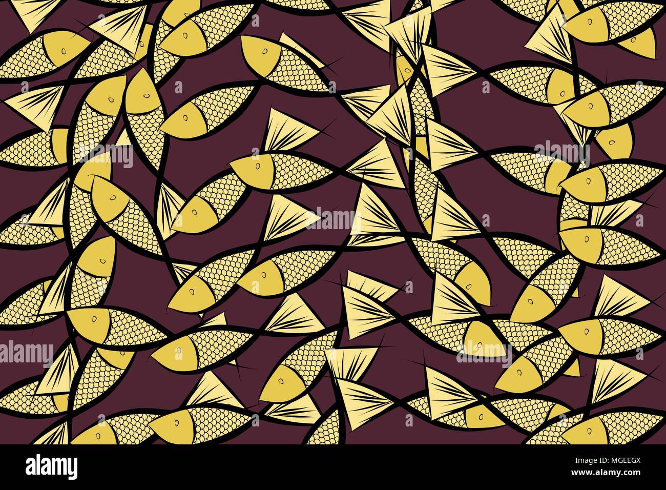 Illustrations of fish. Good for web page, wallpaper, graphic design ...