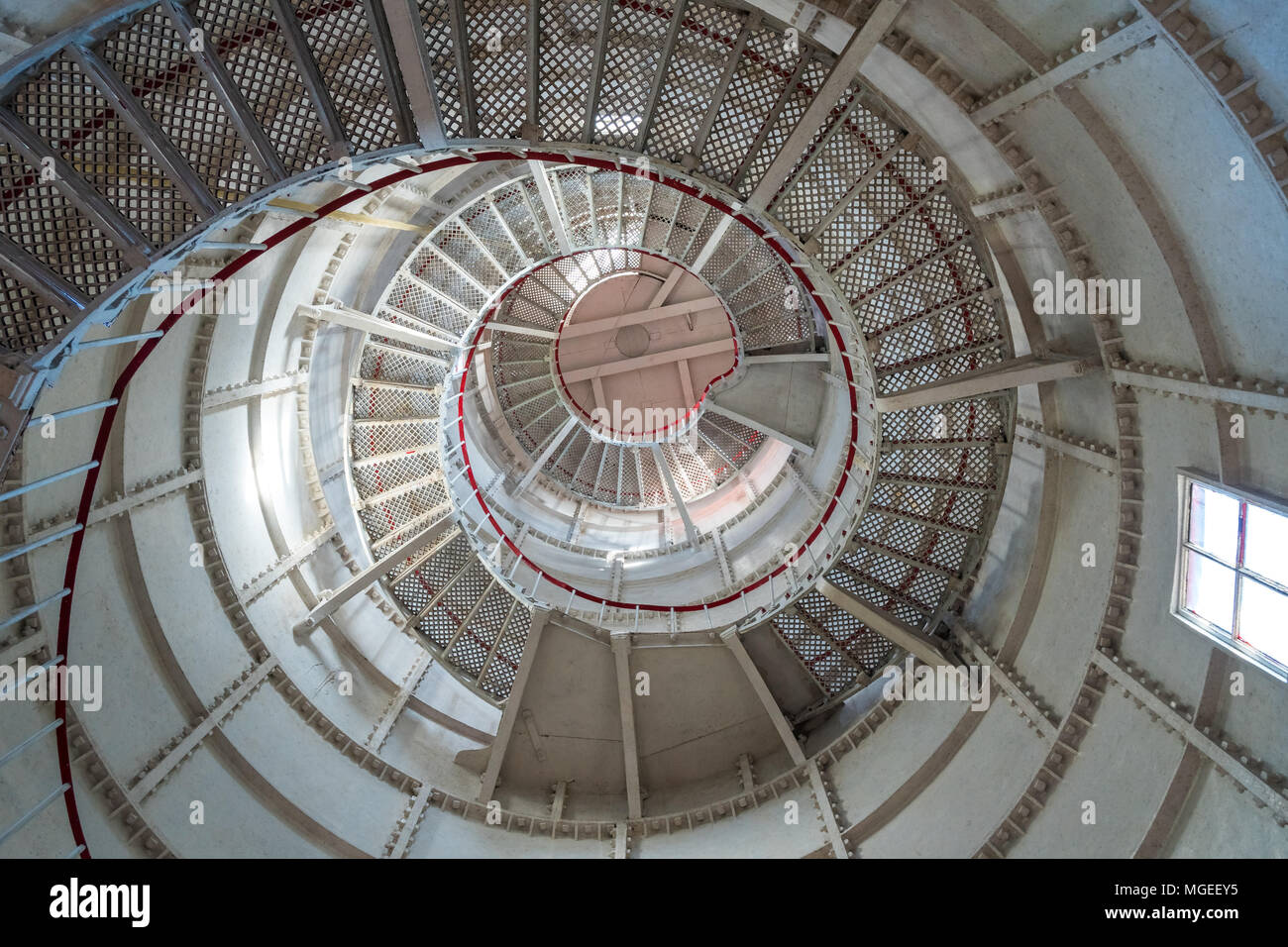 Circular spiral staircase in Poti lighthouse, Georgia Stock Photo - Alamy