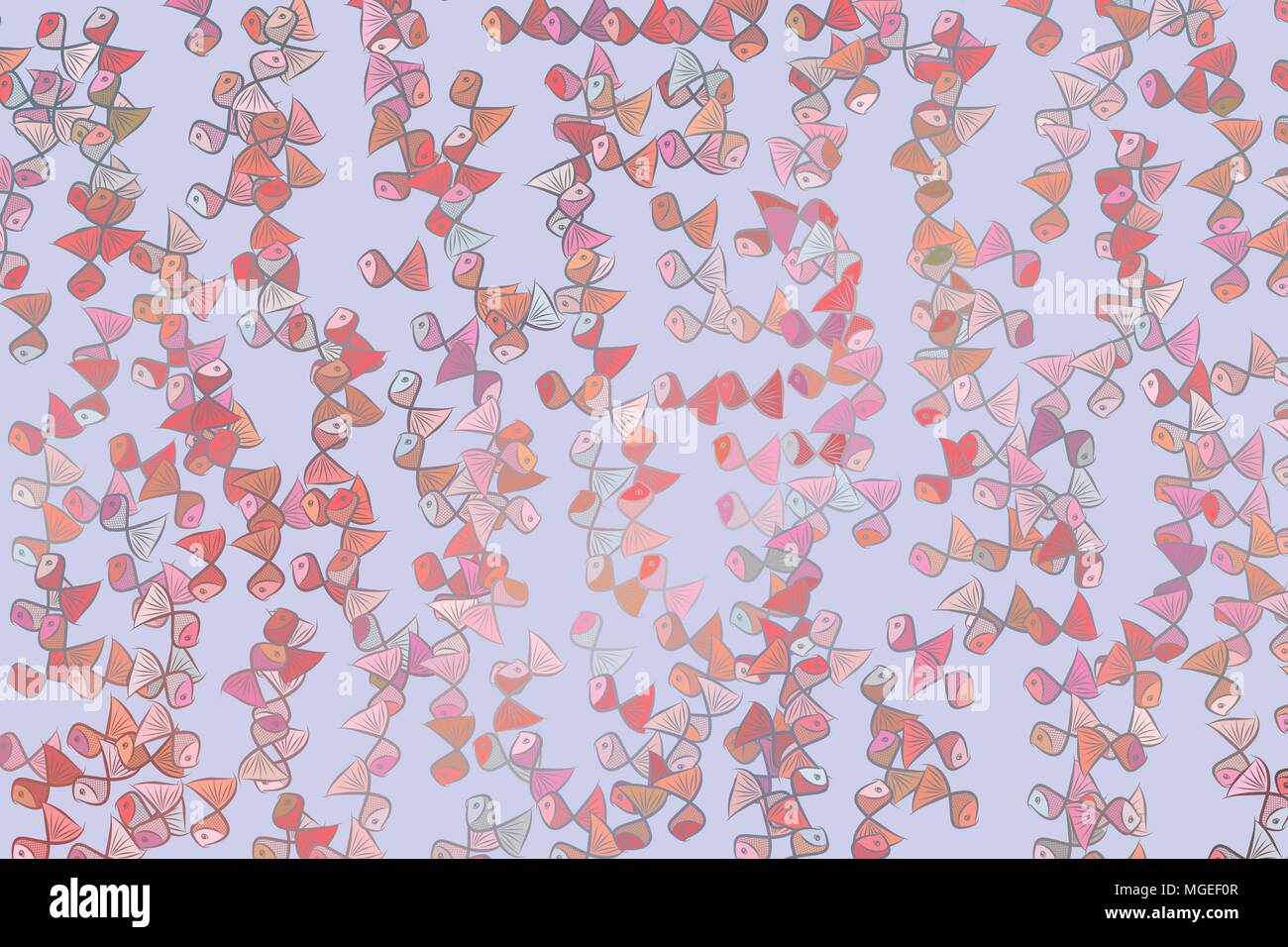 Abstract illustrations of fish, conceptual pattern. Good for design ...