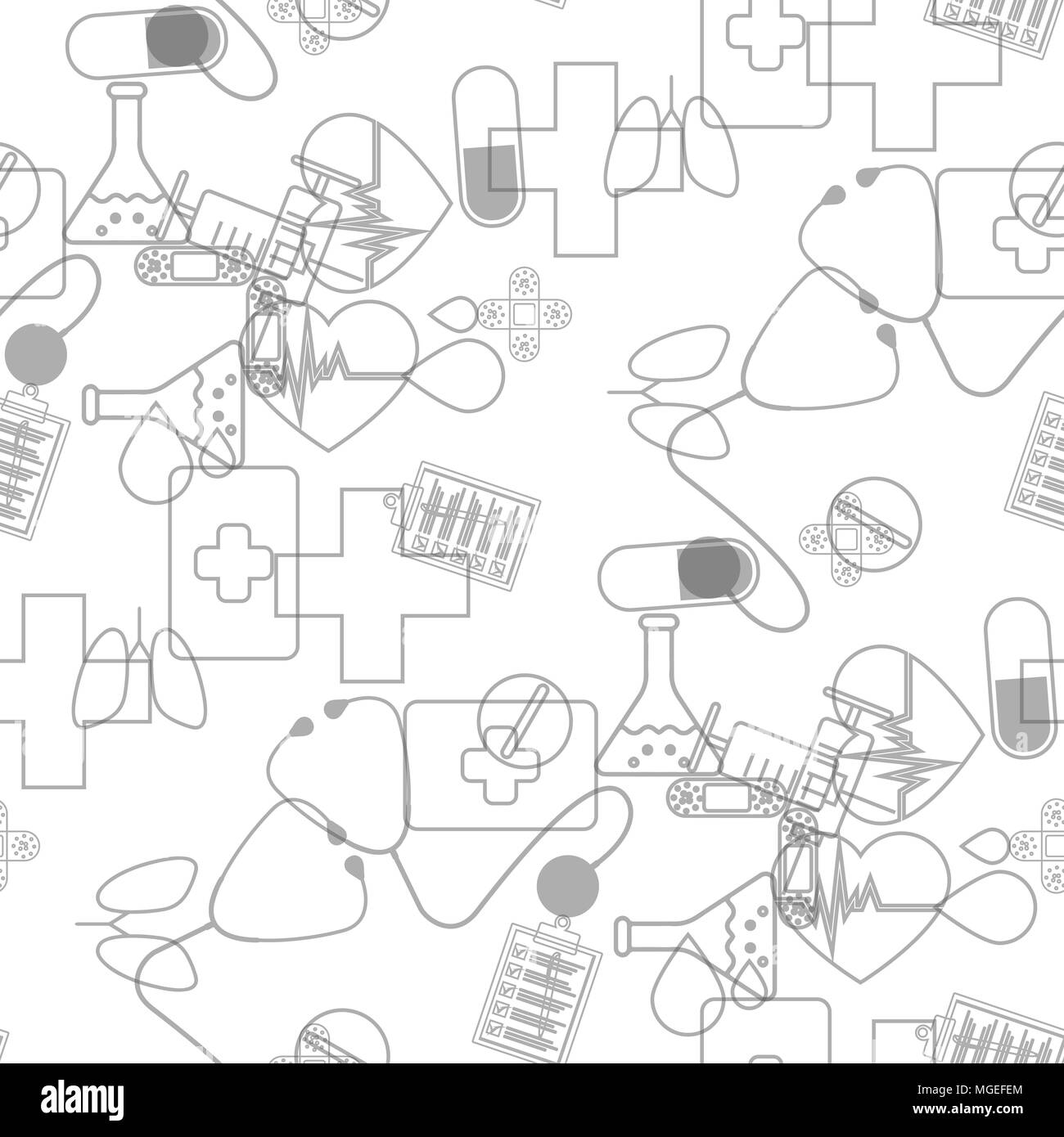 medical icons seamless pattern. Vector Illustration eps 10.eps 10 Stock ...