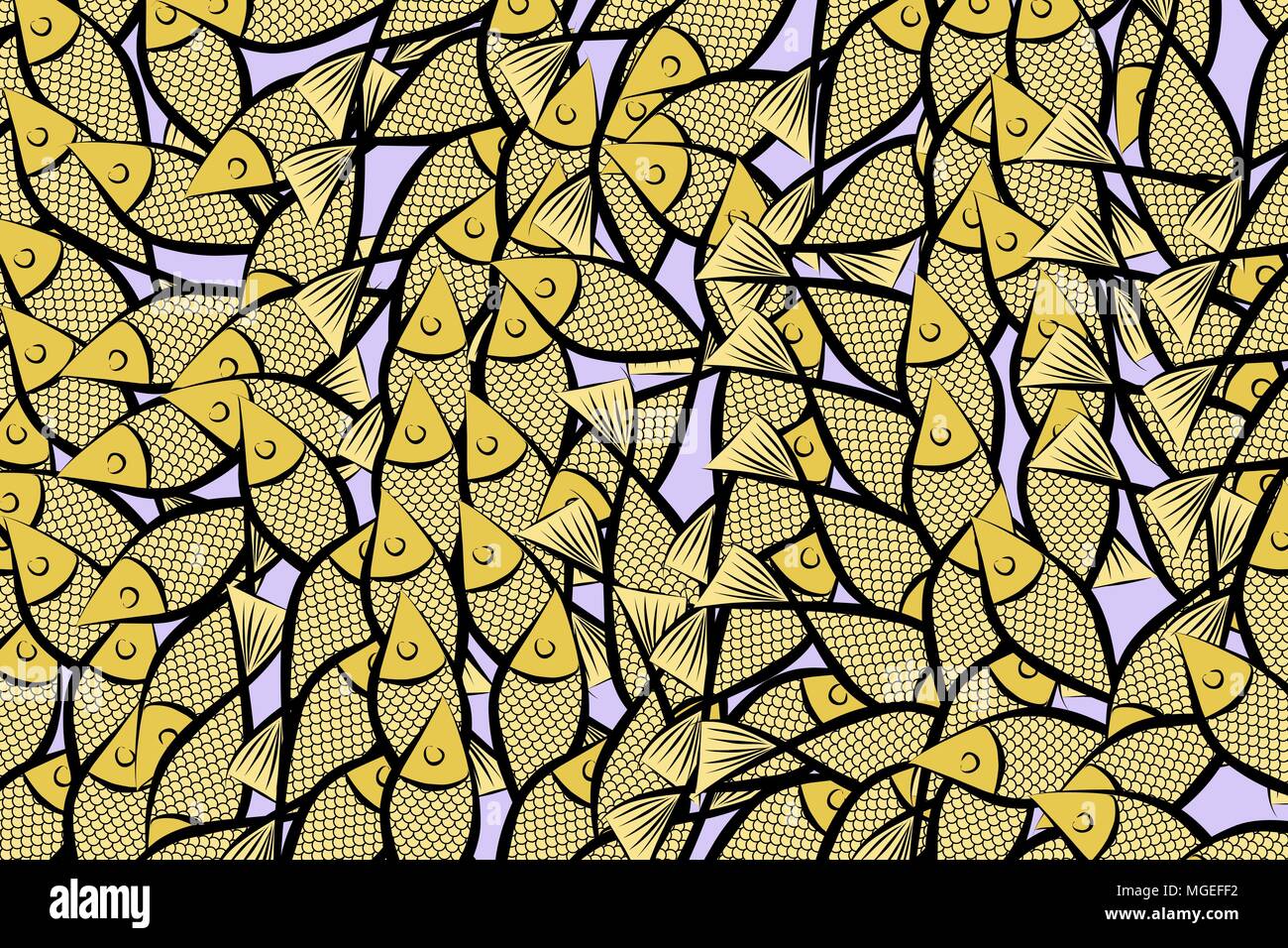 Hand drawn fish illustrations background, good for graphic design ...
