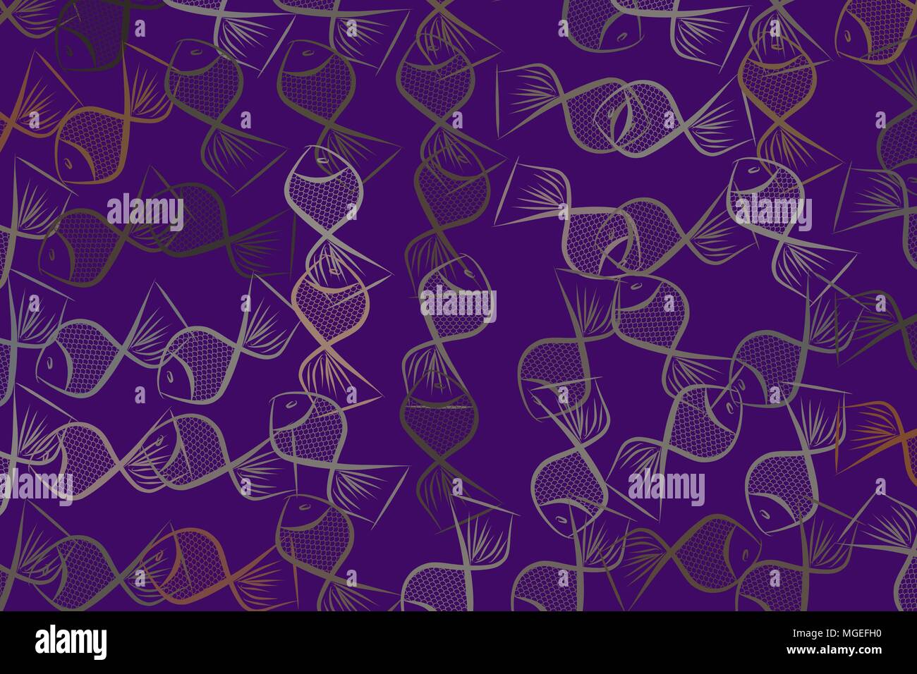 Hand drawn fish illustrations background, good for graphic design ...