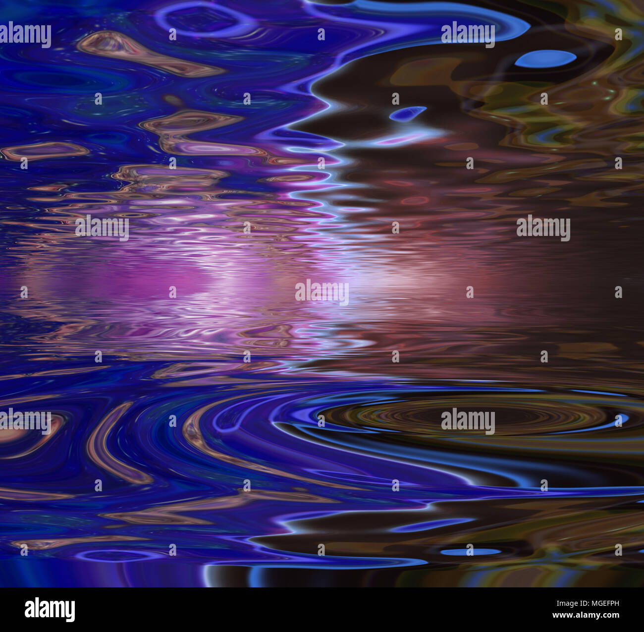 Water surface reflections Stock Photo - Alamy