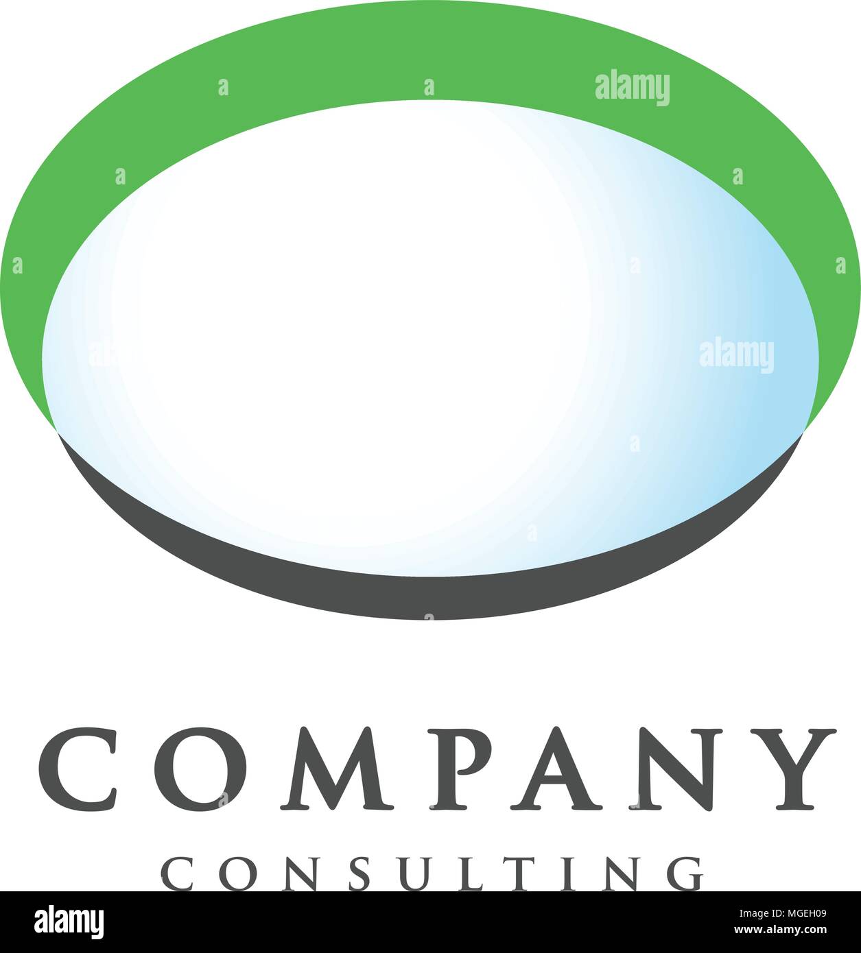 ellipse concept, abstract ellipse badge, blank button template, plate ...