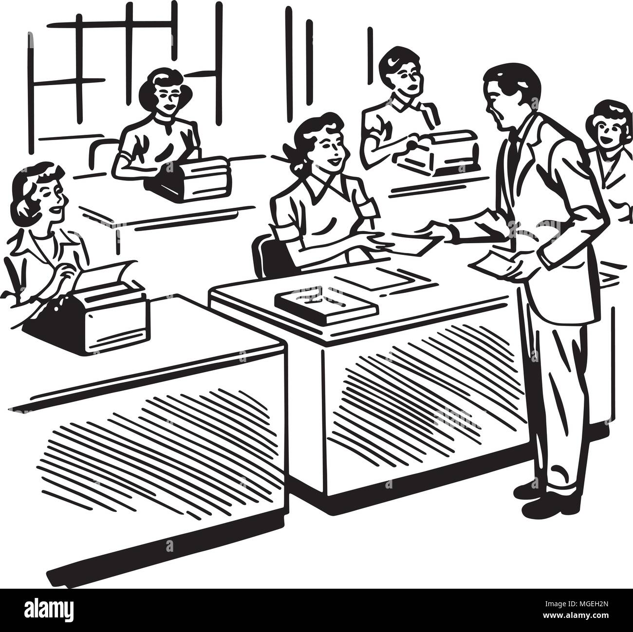 Secretarial pool 1940 hi-res stock photography and images - Alamy