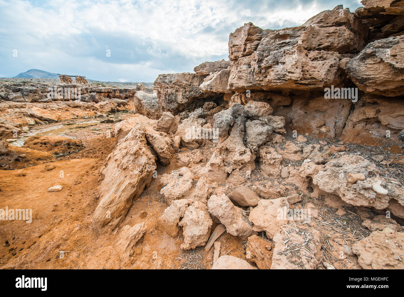Rock formations on the Socotra Island, Yemen Stock Photo - Alamy