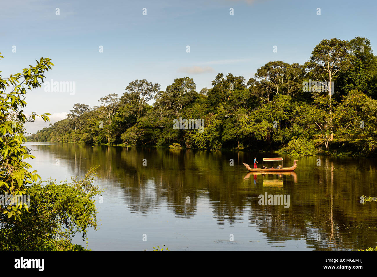 River near the Gate into Angkor Thom Stock Photo - Alamy