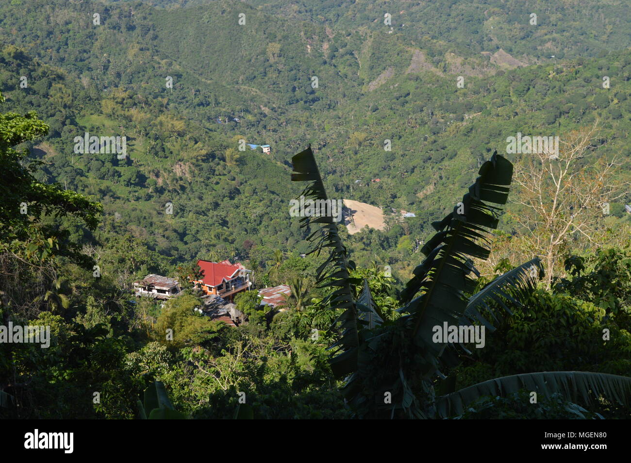 Looking above the Busay mountain in Cebu, Philippines Stock Photo - Alamy