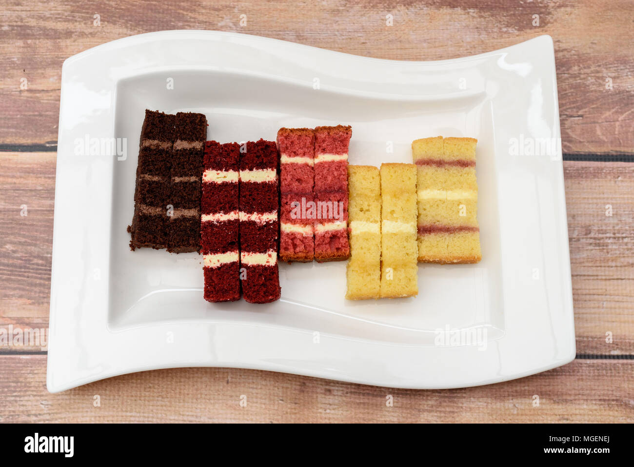 layered Sponge cake Stock Photo - Alamy