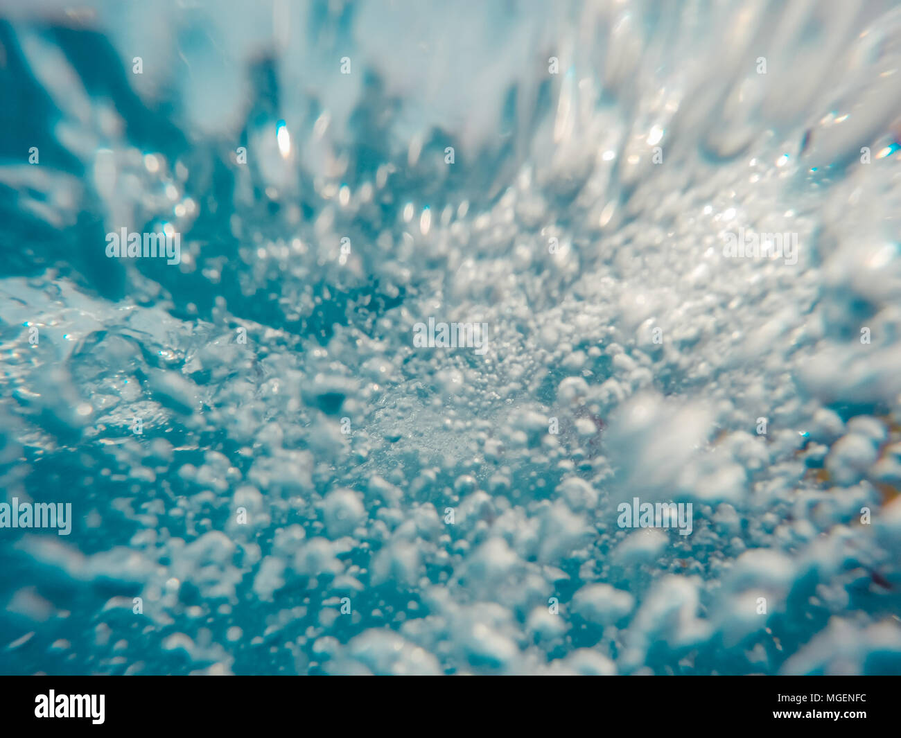 Underwater view of bubbles in motion Stock Photo - Alamy