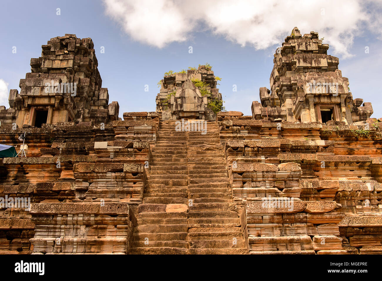 Part of the Ta Keo, a temple-mountain, in Angkor (Cambodia). It was the ...