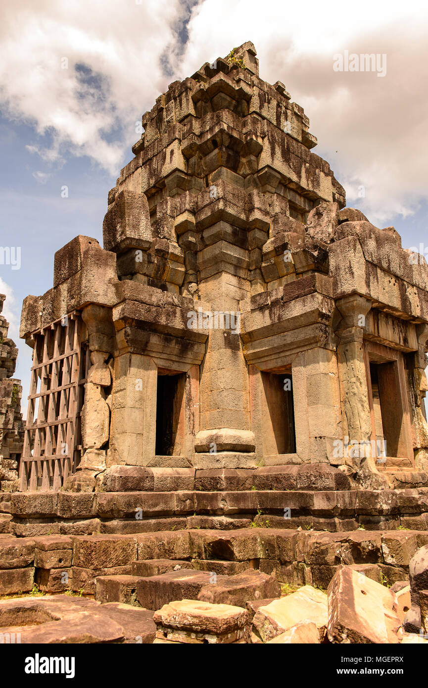 Part of the Ta Keo, a temple-mountain, in Angkor (Cambodia). It was the ...
