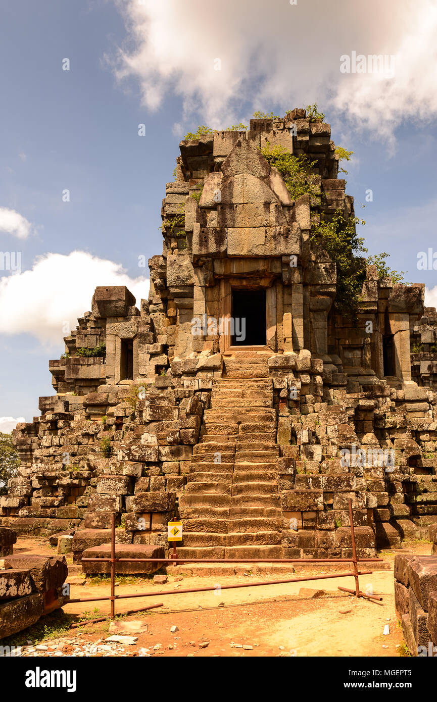 Part of the Ta Keo, a temple-mountain, in Angkor (Cambodia). It was the ...