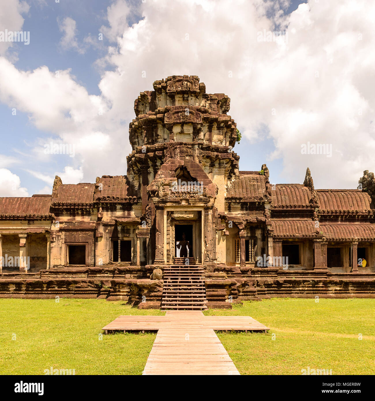 Angkor Wat (Temple City), a Buddhist, temple complex in Cambodia and ...