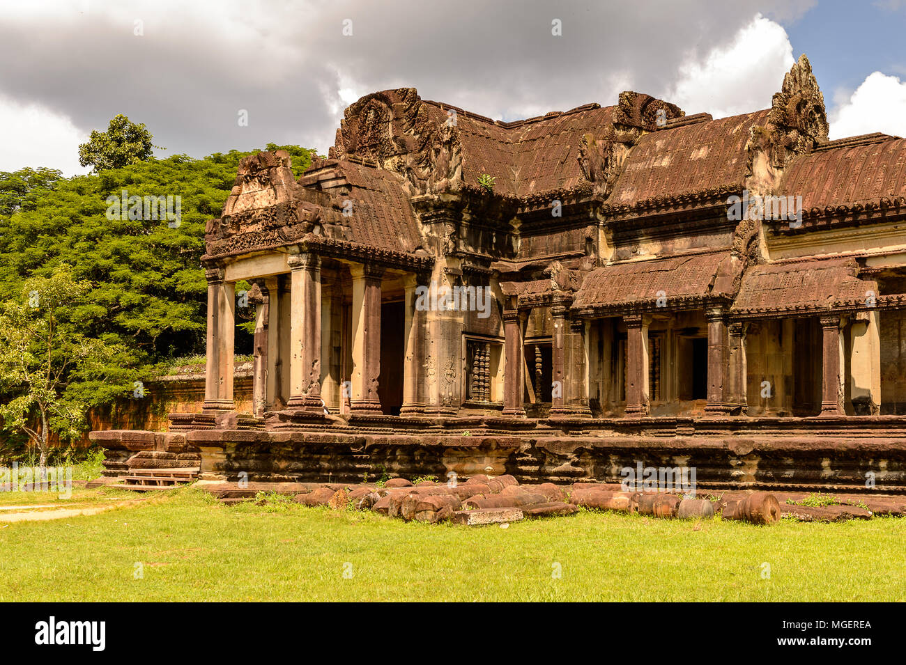 Angkor Wat (Temple City), a Buddhist, temple complex in Cambodia and ...