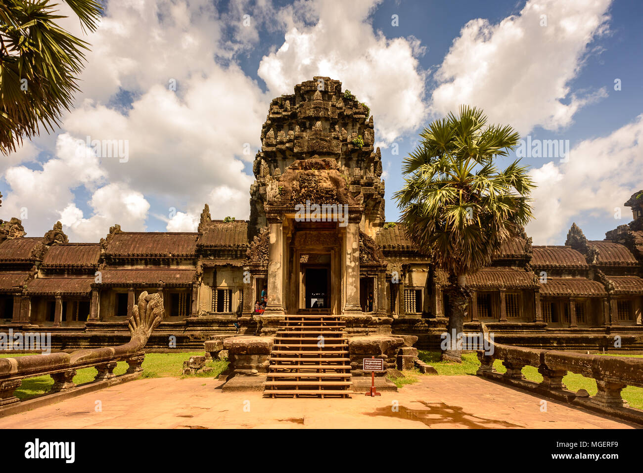 Angkor Wat (Temple City), a Buddhist, temple complex in Cambodia and ...
