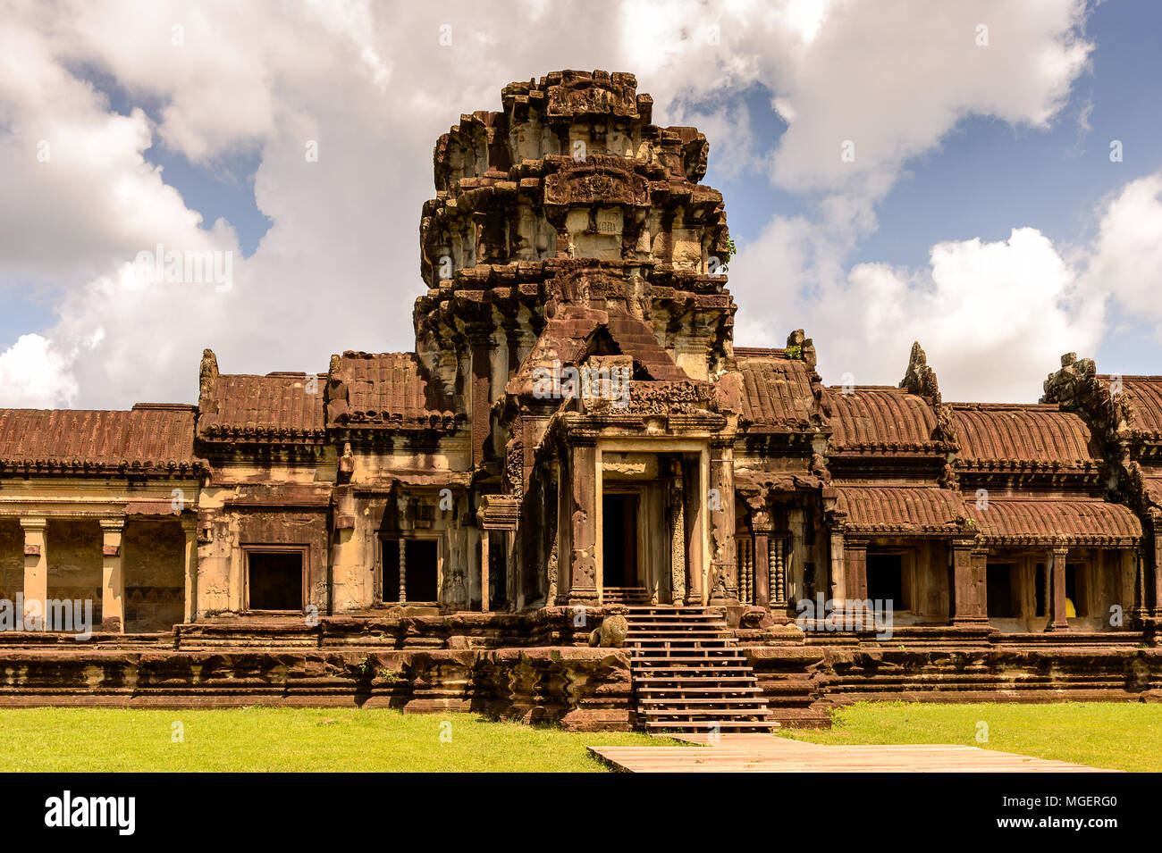 Angkor Wat (Temple City), a Buddhist, temple complex in Cambodia and ...