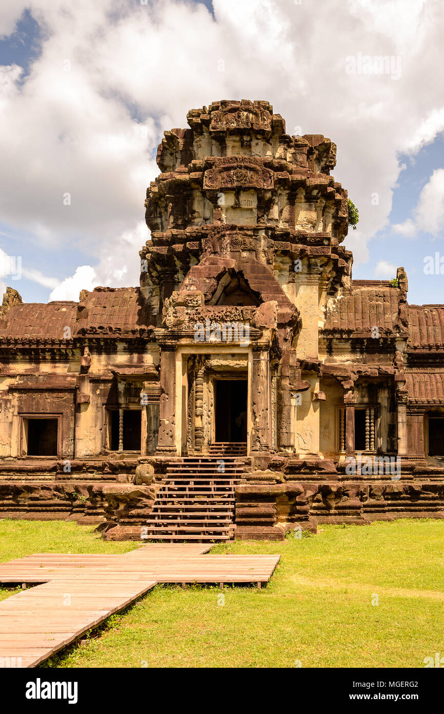 Angkor Wat (Temple City), a Buddhist, temple complex in Cambodia and ...