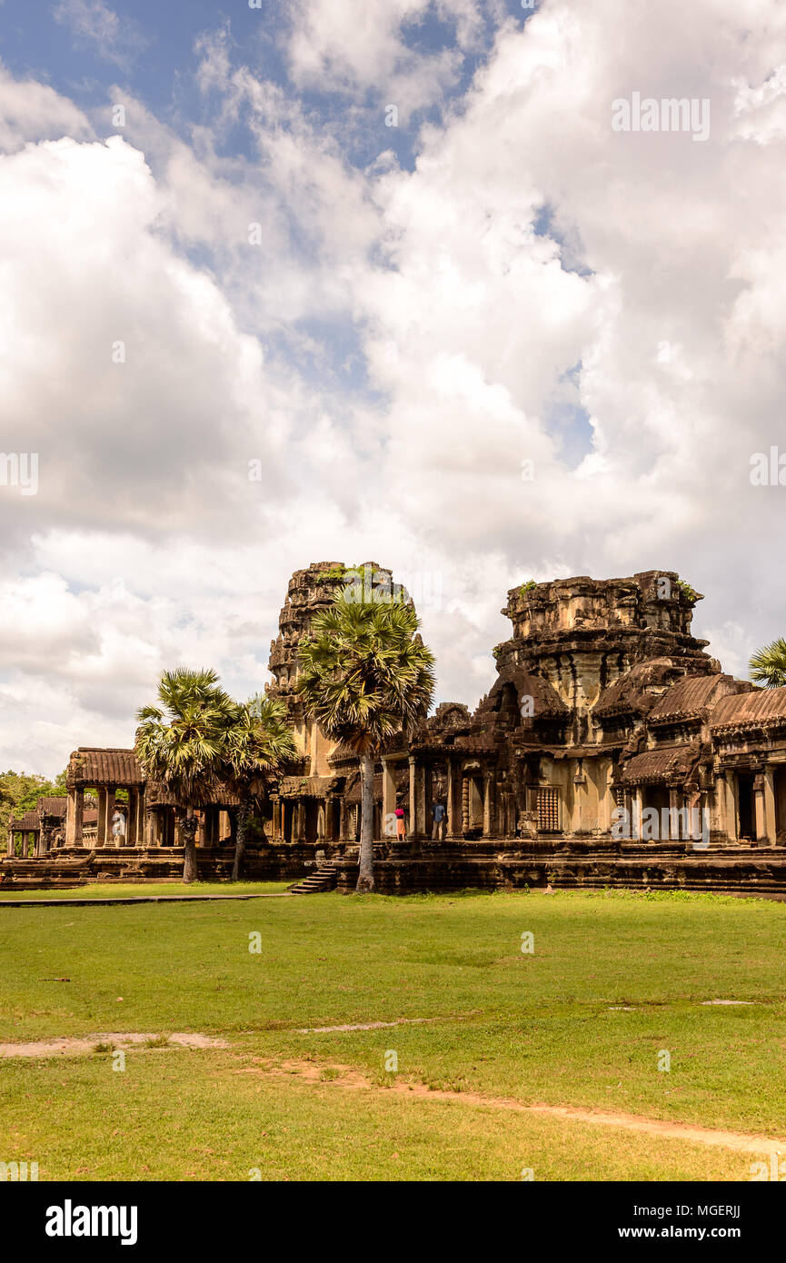 Angkor Wat (Temple City), a Buddhist, temple complex in Cambodia and ...