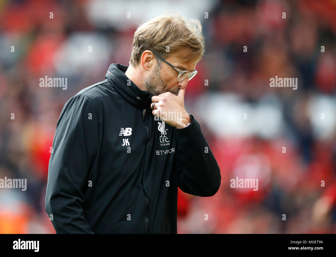 Liverpool manager Jurgen Klopp during the Premier League match at ...