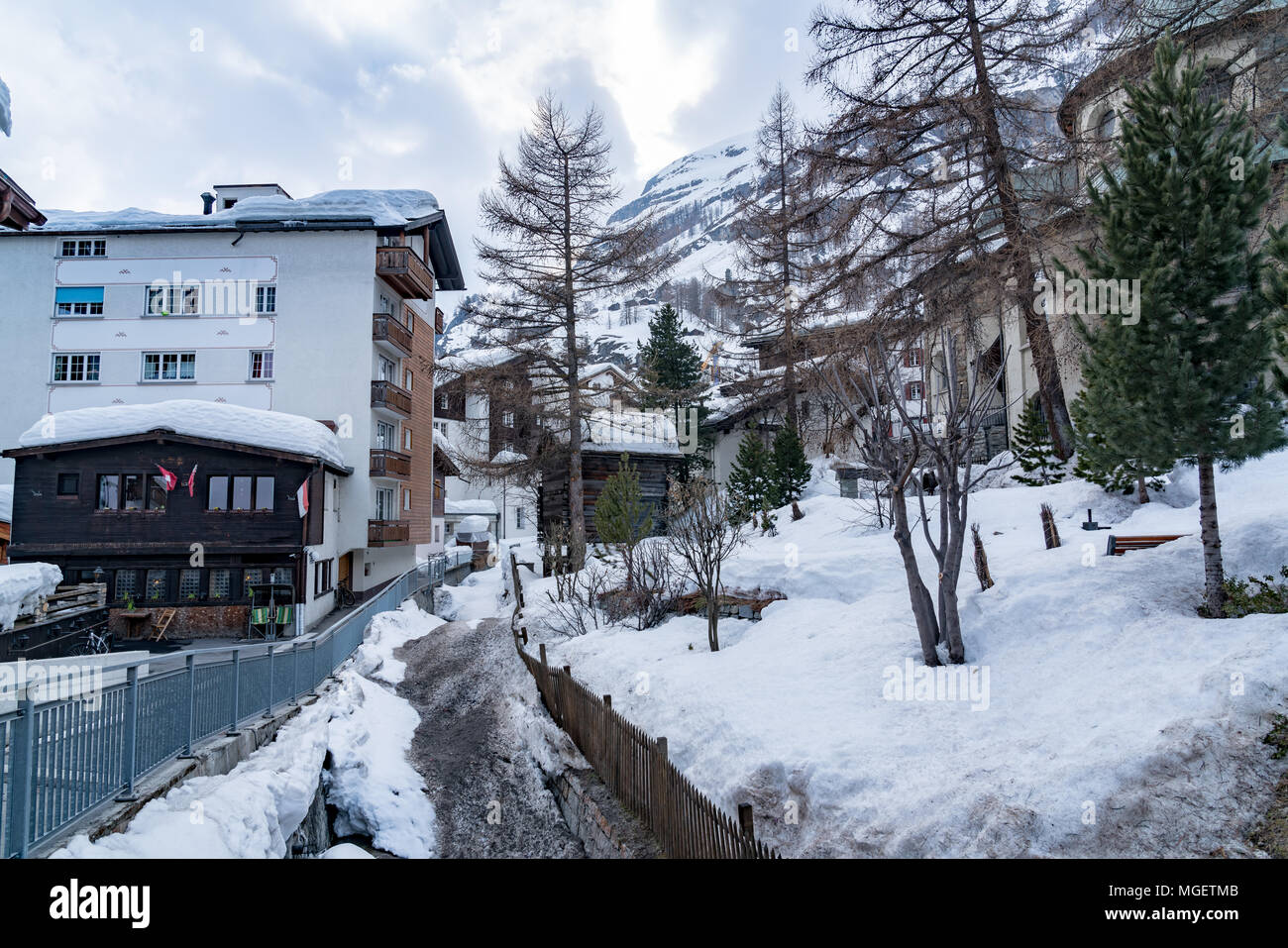 Zermatt village hi-res stock photography and images - Alamy