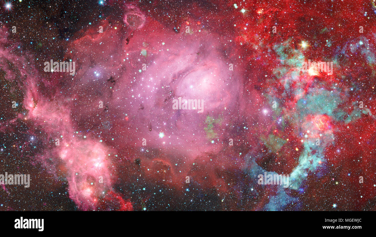 Nebula and stars in outer space. Elements of this image furnished by ...