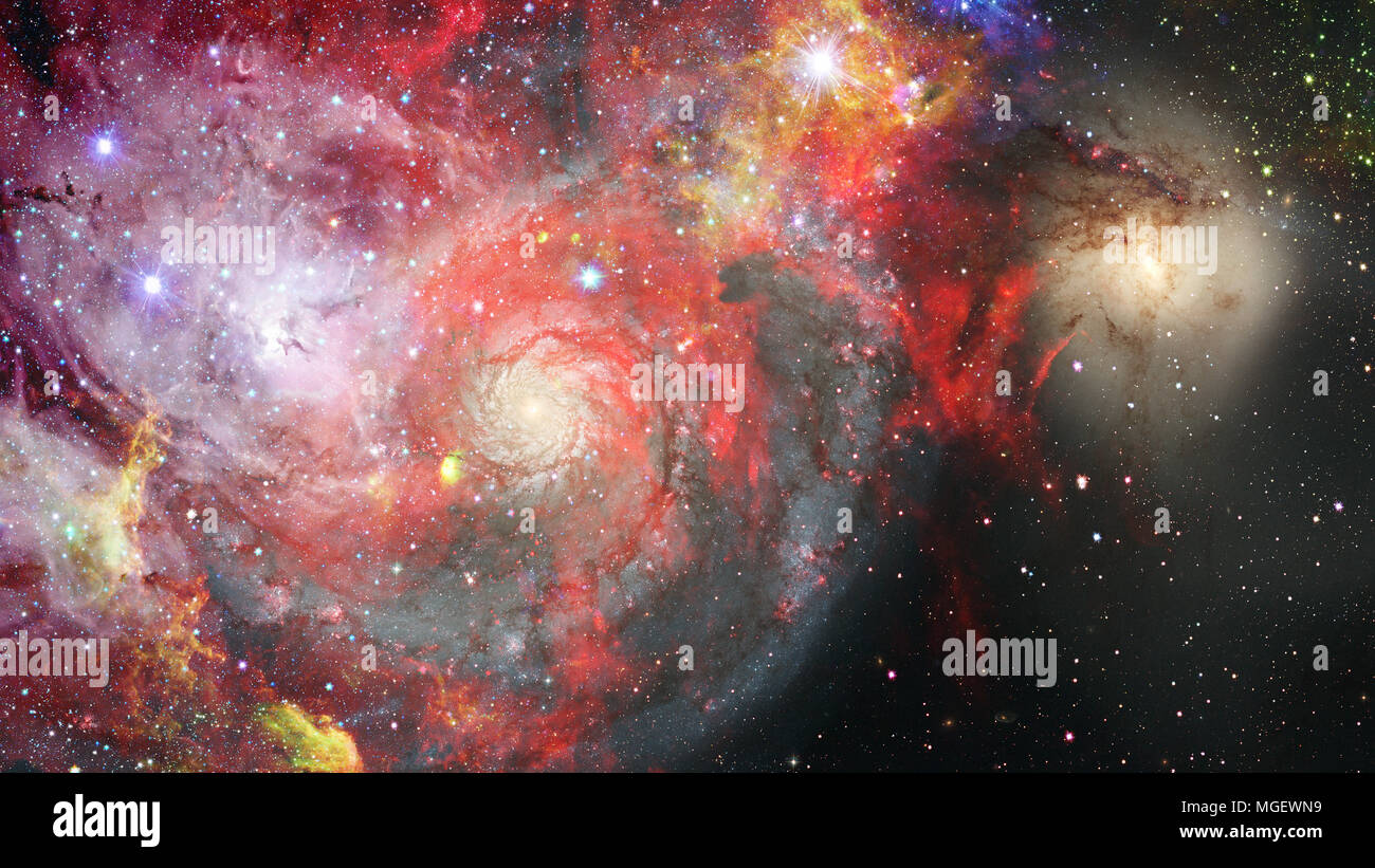 Universe filled with stars, nebula and galaxy. Elements of this image ...