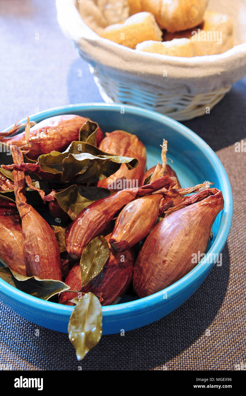 Echalotes confites (candied shallots), La Table du Marais restaurant ...