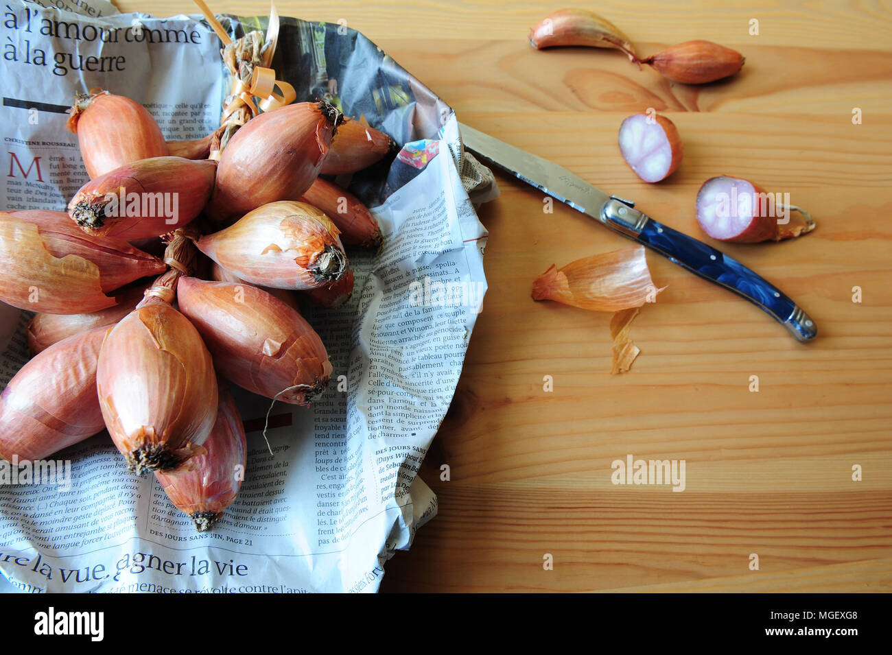 échalote hi-res stock photography and images - Alamy